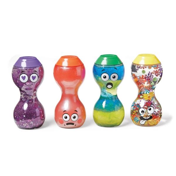 感情の認識・表現・コントロールをサポートする「リラックス感情ボトル」。新たに「恥ずかしい・ふざけた・驚いた・愛されている」の4感情を追加したシリーズで、子どもの感情表現の幅を広げます。色や動きの異なる液体が感情を視覚化し、SEL（社会性と感...