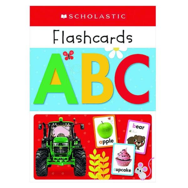 Scholastic (スカラスティック) の "Early Learners Flashcards ABC" は、カード片面にA(a)〜Z(z)までの26音、もう片面には26音を頭文字にした英単語とそのイラスト(写真)が描かれているので、...