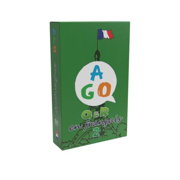 AGO Q&amp;R en Fran?aisは、36のシンプルで実用的な質問を収録。遊びながら楽しくフランス語を練習できます！レッスンのウォームアップや、クロージングのお楽しみとしても最適！本体サイズ : 約 幅 8.2cm x 高 13...