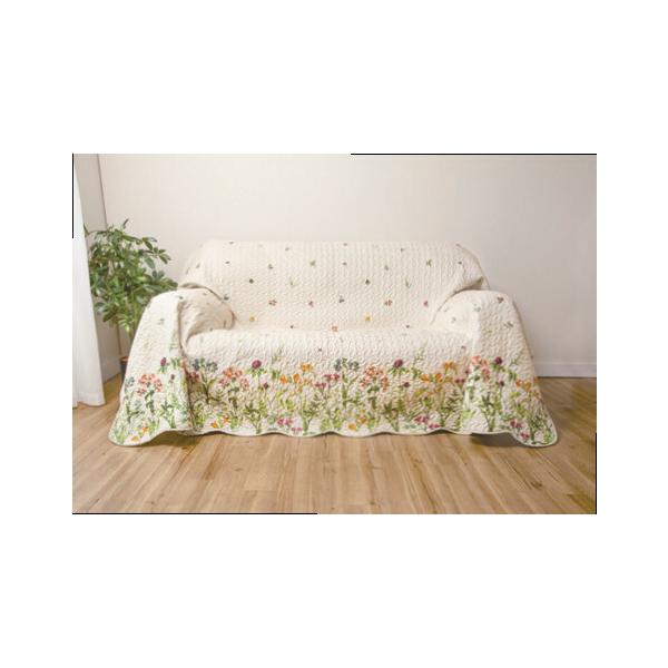 【発売日：2026年03月15日】華やかなボタニカル柄で寝室を優雅な空間に　　きれいな色●カラフルでお部屋が明るくなるマルチカバーです。ソファカバーとしても使えます。●ふち部分に大きな柄をあしらいスッキリした印象に●ベッドカバーに・ソファカ...