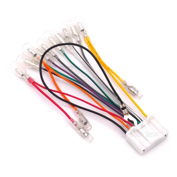 日産純正ナビ 逆カプラ ワイヤーハーネスカーナビゲーションの移設時にカットしてしまった場合や、中古カーナビに付属していない時に必須の電源ケーブル日産純正ナビを他メーカー車両へ取り付けの際にギボシ端子付きの為、挿し込むだけの簡単取り付け※純正...