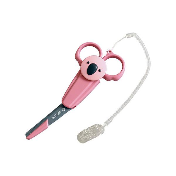 ●べたつきに強いフッ素樹脂をブレード加工しています。■商品仕様型番：NS-140SKタイプ：コアラ色：ピンク材質：ブレード／ステンレス刃物鋼（420J2）、ハンドル・キャップ／ABS樹脂全長：140mmホルダー・ストラップ付き