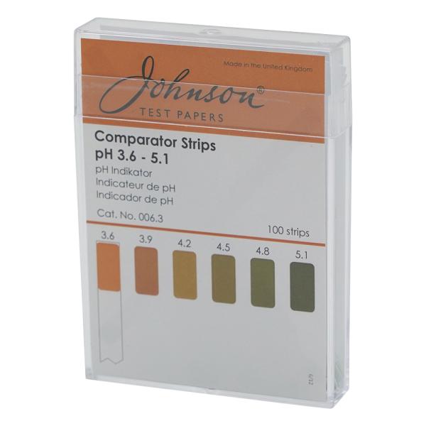 ■特徴変色が長く保持されます。■商品仕様型番：006.3材質：PP（ポリプロピレン）サイズ：5×60mmプラスチックケース入pH測定領域：3.6-5.1pH測定目盛間隔：0.3変色切片数：1入数：1ケース（100枚入）PPスティックタイプR...