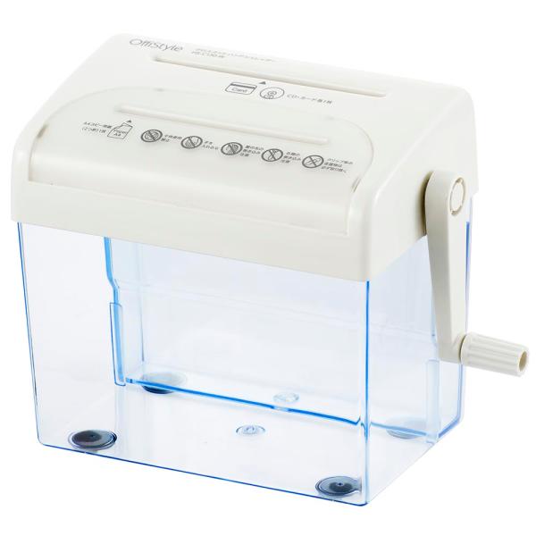 【 特 長 】● コンパクトで気軽に使えるハンドシュレッダー● 紙はもちろん、CD、DVD、カードも細断できます● ダストボックスが紙とCD・カードに分かれているので分別も簡単です● 省スペースで収納にも便利です● 本体カラーはホワイト【 ...