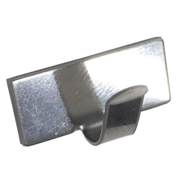 【 特 長 】●サビに強いステンレス(SUS304)を使用したステッカーです。●耐候・耐熱性に優れたセキスイ・ダブルタックテープ(5101A)を採用し、屋外でも使用可能です。【 仕 様 】■ 貼付寸法：8.0mmx20.0mm■ 爪の長さ：...