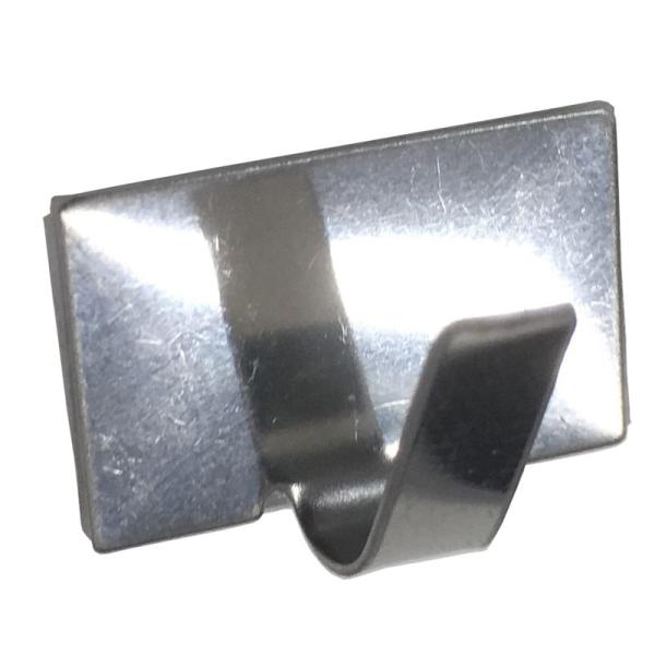 【 特 長 】●サビに強いステンレス(SUS304)を使用したステッカーです。●耐候・耐熱性に優れたセキスイ・ダブルタックテープ(5101A)を採用し、屋外でも使用可能です。【 仕 様 】■ 貼付寸法：13.0mmx20.0mm■ 爪の長さ...