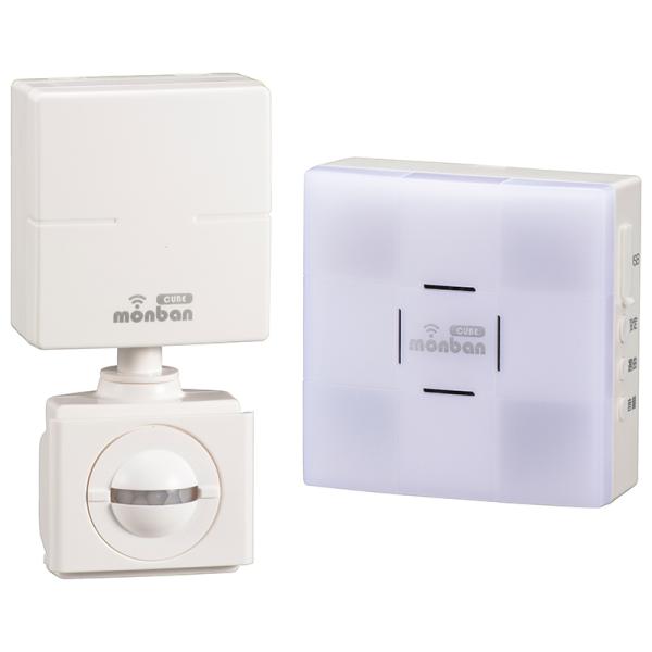 【 特 長 】● ワイヤレスチャイム、人感センサー送信機と電池式受信機のセット● 人の動きを検知して離れた場所へ音と光フラッシュで知らせます● 玄関と部屋間・受付・店内の呼び出し、ご家庭での介護に● 1台の受信機で最大4台までの送信機を設定...