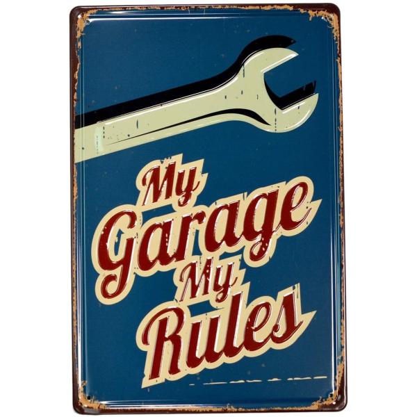 ■サイズ　20cm*30cm四隅に穴が開いているので飾り付けも簡単にできちゃいます！置くだけで、アメリカンレトロ、アメリカンヴィンテージな空間をお手軽に演出できます。インテリアおしゃれ雑貨として大人気のアメリカンサインボードです。アメリカン...