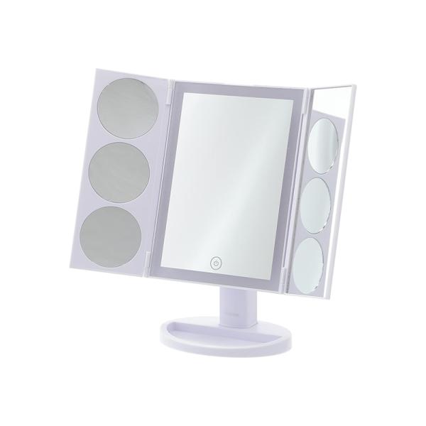 LEDライト ライト付き鏡 ライト付きミラー メイクミラー 角度調整 拡大ミラー