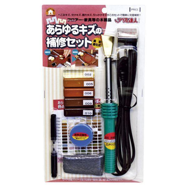 フローリング 傷 補修 あらゆるキズの補修セット 5色 RAS-1Z 木部専用 床 家具 木部 コテ プロ仕様 リペアの達人