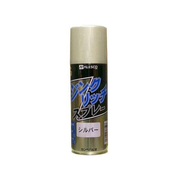 カンペハピオ ジンクリッチ スプレー 420mL シルバー商品管理番号:4972910368548特殊エポキシ樹脂と亜鉛粉末が主成分のジンクリッチスプレーで、亜鉛メッキと同等の防錆性を持ち、付着性に優れています。