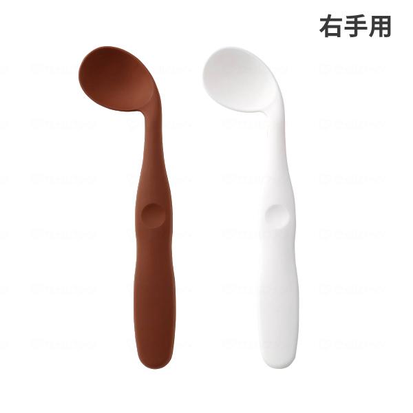 ●サイズ／幅5.5×長さ19×厚さ1.4cm●素材／　柄：ナイロン　スプーン部：シリコーンゴム●食洗器可●煮沸可●カラー／ブラウン　クリーム●メーカー品番／右手用:STCS1●メーカー名／スケーター