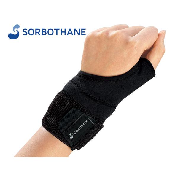 ●適応サイズ／（手首周囲）　S：12〜14cm　M：14〜16cm　L：16〜18cm●素材／　本体：ナイロン・ポリウレタン　パッド：ポリウレタン樹脂（ソルボセイン）●重量／72g●生産国／日本●手洗い可（30℃）●乾燥機不可●メーカー品番...