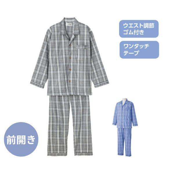 ・前合わせのワンタッチテープ式だから着脱がスムーズに。・ワンタッチテープで着替えや検温時の開閉が簡単。飾りボタン付きで見た目はふつうのボタンのように見えます。・ウエスト調節ゴム付きで、ゴムの入替が不要です。※柄は若干変更になる場合もございま...