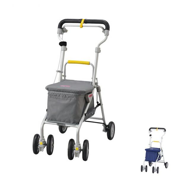 ●サイズ／　幅40×奥行56.5×高さ83〜92（4段階／3cm）cm　折りたたみ時：奥行31×高さ90cm　座面：幅28×奥行21cm　座面高：42cm●車輪サイズ／前輪12.5×後輪12.5cm●重さ／3.7kg●材質／　フレーム：アル...