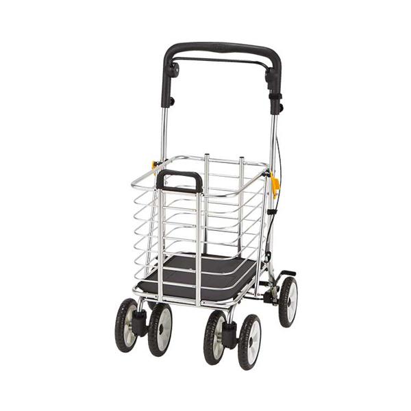 ●サイズ／　幅49×奥行52×高さ90〜96（無段階）cm　折りたたみ時：奥行31×高さ94cm　カゴ：幅30.5×奥行41×高さ32.5cm●車輪サイズ／前輪6.5×後輪6.5インチ●重さ／5.2kg●材質／　フレーム：アルミ　キャスター...