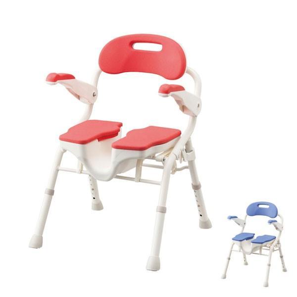 ●サイズ／幅46×奥行45〜53×高さ64〜74cm折りたたみ時：奥行19×高さ78〜89cm座面：幅36×奥行30cm座面高：33〜43cm●重さ／約4kg●材質／座面・背もたれ：ポリエチレンひじ掛け・折りたたみジョイント（前・後）：ポリ...