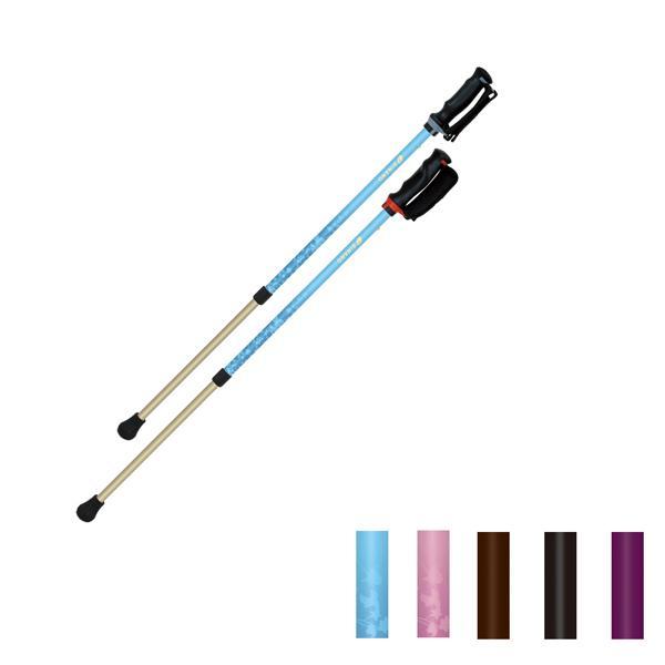 ●サイズ／　長さ80〜114cm（18段階／2cm）　グリップ：5×4cm　収納時：80cm●パイプ径／上部：1.6cm、下部：1.4cm●サイズ（身長）／127〜181cm●重さ／215g（1本）●材質／　本体：アルミ　グリップ：エラスト...