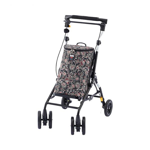 ●サイズ／　幅44×奥行61×高さ83.5〜91.5（5段階／2cm）cm　折りたたみ時：奥行30×高さ92.5cm　座面：幅25×奥行28cm　座面高：45cm●車輪サイズ／前輪14.5×後輪14.5cm●重さ／5kg●材質／　フレーム：...