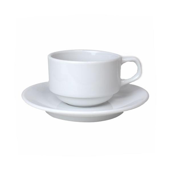 サイズ碗の　口径　　　　8.2cm　　　高さ　　　　5.8cm　　　容量　　　　200cc受皿の口径　　　　14.8cm　　　高さ　　　　2.0cm          　　   飽きのこないシンプルな形。お値打ち価格でお店使いにもどうぞ