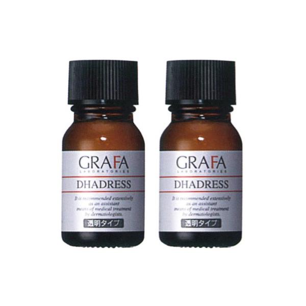 グラファラボラトリーズ グラファ ダドレス (透明タイプ) 2本セットグラファダドレス GRAFA DHADRESS【色抜け(白斑)でお悩みの方に着色用化粧水】(要冷蔵)[肌色着色料、脱色素、カバーマーク、セルフタンニング、タンニング] 着...