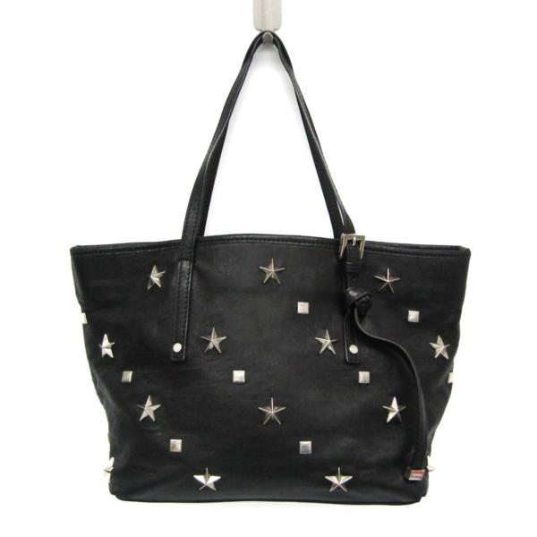 ジミーチュウ(Jimmy Choo) レディース レザー スタッズ ハンドバッグ ブラック 基本情報 [ブランド名]: ジミーチュウ(Jimmy Choo) [製造国]: イタリア  デザイン [柄]: スタッズ [素材]: レザー  [カ...