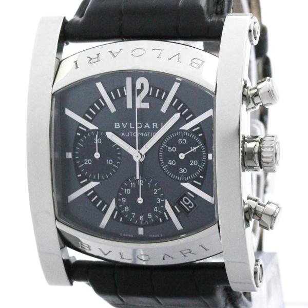 ブルガリ (BVLGARI) アショーマ クロノグラフ ステンレススチール レザー 自動巻き メンズ 時計 AA48SCH (外装仕上げ済み) 基本情報 [ブランド名]: ブルガリ(Bvlgari) [モデル]: AA48SCH [ライン名...