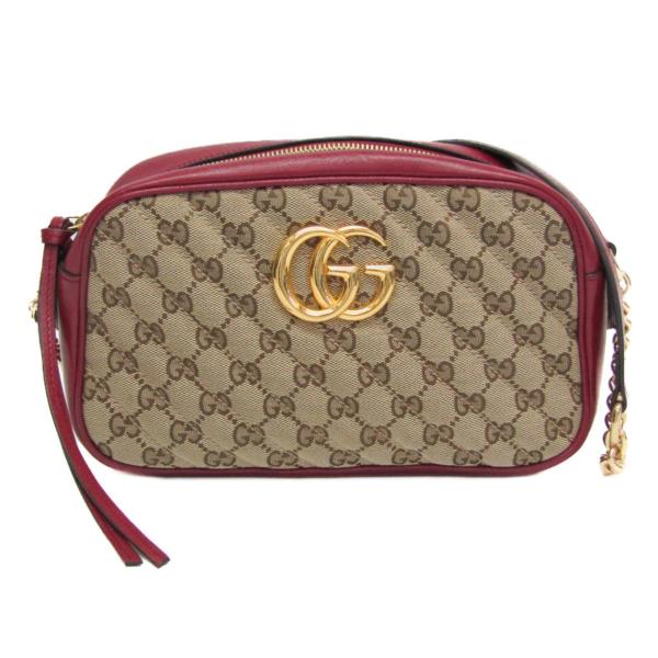 グッチ(Gucci) GGマーモント スモール カメラバッグ 447632 レディース レザー,GGキャンバス ショルダーバッグ ベージュ,レッド 基本情報 [ブランド名]: グッチ(Gucci) [モデル]: スモール カメラバッグ 44...