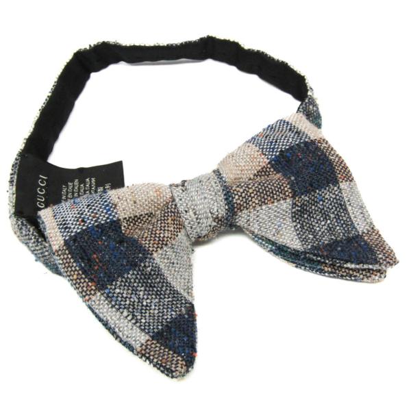 グッチ(Gucci) ボーイズ シルク コットン ウール 蝶ネクタイ ブルー,グレー,オレンジ 基本情報 [ブランド名]: グッチ(Gucci) [商品説明]: リボンのサイズ：H9cm×W13cm [製造国]: イタリア  デザイン [性...