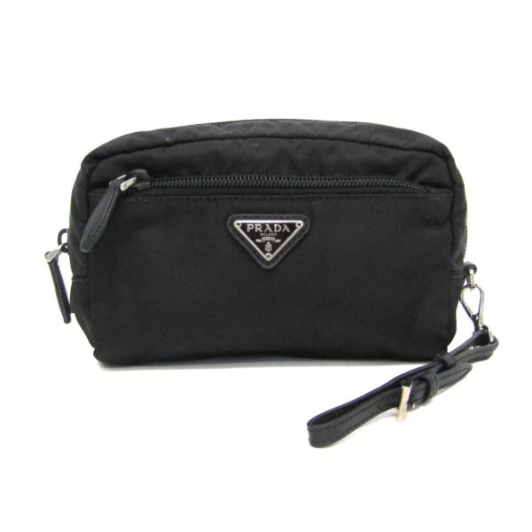 プラダ(Prada) VELA 1NE393 レディース レザー ポーチ ブラック 基本情報 [ブランド名]: プラダ(Prada) [モデル]: VELA 1NE393 [製造国]: イタリア  デザイン [外ポケット]: ファスナーポケ...