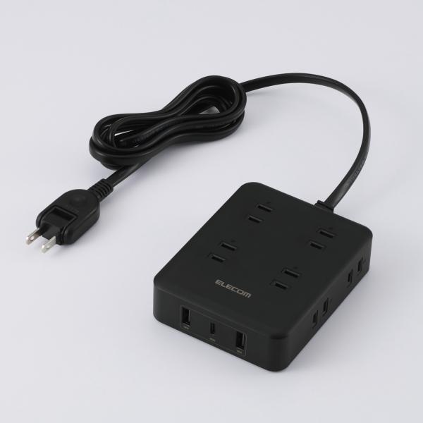 デスク周辺の電源をひとまとめに!8つのAC差込口、2つのUSB-Aポート、1つのUSB Type-C(TM)ポートが一体になったUSBタップです。最大11台のデバイスを接続でき、コンセント周りをスッキリ整理できます。差込口をゆとりのある間隔...