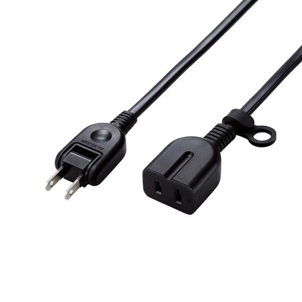 機器のコードがコンセントに届かない場合などに、電源を延長するためのコードです。極性のある2ピン式プラグ・3ピン式プラグでも使用できます。直径10mmの吊り穴を配したシリコン製のタグが付属しており、フックなどに引っ掛けて収納が可能。トラッキン...