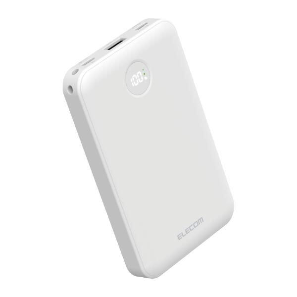 厚さ約16mmの手のひらサイズで、持ち運びに便利なモバイルバッテリーです。大容量10000mAhで、外出先でも安心して充電できます。ポーチやポケットにもすっきり収まり、手軽に持ち運び可能です。LEDパネルでバッテリー残量を1%単位で確認しな...