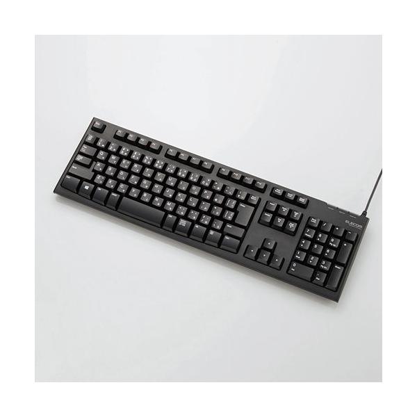 安心の1000万回高耐久性キーを採用!入力しやすい、深めのしっかりしたキータッチを持つUSB接続タイプのスタンダードキーボード。関連キーワード：エレコムダイレクトショップ エレコムダイレクト エレコム elecom