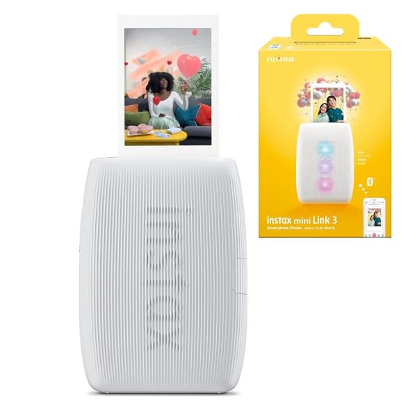 商品紹介「遊べる」プリンターとして好評頂いている「instax mini Link〓」シリーズ3世代目のモデルです。スマホのお気に入りの画像を専用アプリで簡単にプリント可能。拡大縮小はもちろん、明るさや色の調整なども自由自在。コンパクトで持...