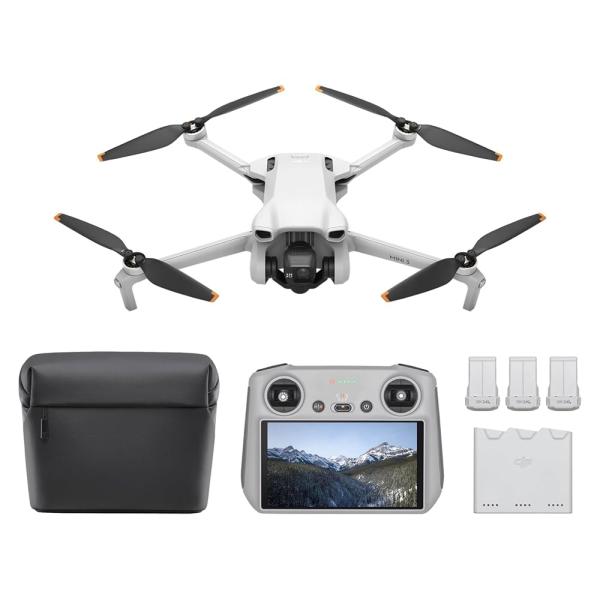 DJI Mini 3は、5種類の販売形態から選べます。標準のDJI Mini 3オプションは、機体とDJI RC-N1送信機、その他のアクセサリーが付属し、初心者がすぐに飛行を始めるのにぴったりのオプションです。DJI Mini 3（機体単...