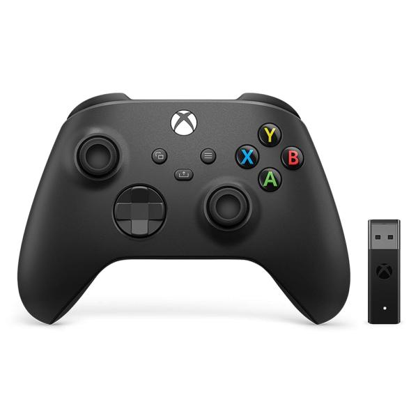型番 : 4549576168142(C)2020 Microsoft.同梱物:Xbox ワイヤレス コントローラー (カーボン ブラック) 本体(3.5mm ステレオ オーディオ ジャック付き)、単 3 形乾電池 (試供品)、Xbox ワ...