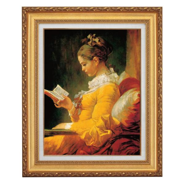 18世紀のロココ美術最盛期から末期を代表するフランスの画家。甘美性や官能性を感じさせる独特の作風を持つ。●豪華な額装付でお届け●6号サイズ●絵寸法：（約）長辺 40×短辺 30.5cm （6号）●額寸法：（約）長辺 58×短辺 48.5×厚...