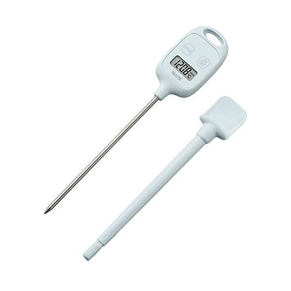 カラー：ブルーサイズ：スティック温度計スタイル：単品使用電池:CR2032×1個 (お試し用電池付属)ホールド機能付き。マグネット・フック穴付き測定温度範囲:-50~240度サイズ(約):幅4.3×奥行1.5×高さ22.1cm付属品:取扱説...