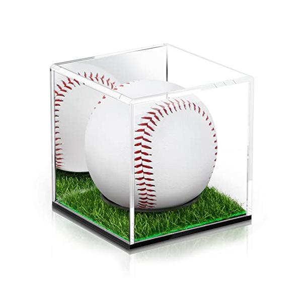 サイズ：ミラーキレイに飾る：透明度高いアクリル野球ボールケースなのでサイン入り野球を邪魔になることなく、きれいに飾ることができます。全方向から野球を見せることができ、大切なホームランボールをケースに入れることで見栄えします。野球を守る：大切...