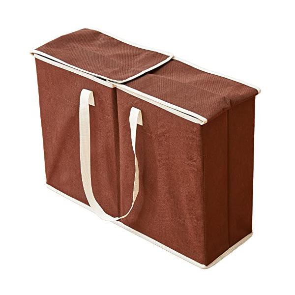 カラー：ブラウンサイズ：55×18×高さ40cmかさばって場所を取るハンガー類をすっきり収納。サイズ約55×18×高さ40cm重量約941g