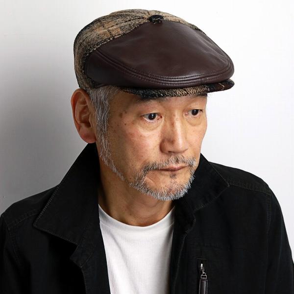 【発売日：2017年12月04日】「 爆買 WEEK 」DOBBSから レザー×ツィードの切替えハンチングが入荷いたしました。シックでクールなブラウンをベースにデザインされたこの帽子はこっくりとした色と素材感で、かぶるだけで一気に冬の訪れを...