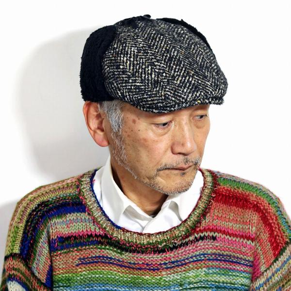 【発売日：2019年10月23日】「 爆買 WEEK 」ドイツのハットメーカー【Gottmann / ゴットマン】よりハンチングのご紹介です。太い糸をへリンボン柄で織った厚手のツイード生地のハンチングです。太い糸を使うことによりざっくりとし...