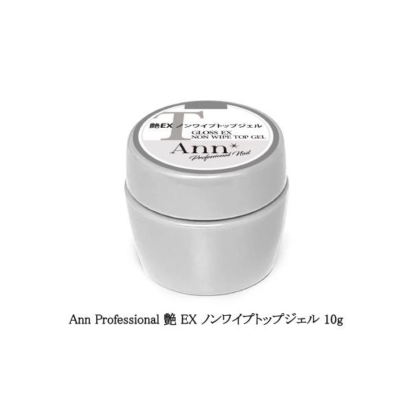 Ann Professional グロス ノンワイプ トップジェル 14g アンプロフェッショナル トップコート 日本製 ソフトジェルタイプ ソークオフタイプ クリアジェル ジェルネイル 国産 厚み 艶 ネイル用品 セルフネイル グロスノン...