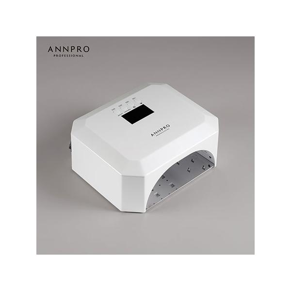 アンプロ ANNPRO LED&amp;UVネイルライト プライムホワイト 1年保証 AC電源式 36W 4段階タイマー ソフトローヒートモード センサー付 硬化用ライト ジェルネイル ネイリスト セルフネイル ネイル用品 アンプロフェッシ...