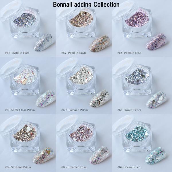 ボンネイル Bonnail adding Collection 1.1g 1.6g 【9種類からご選択】 アディングシリーズ #56-#64 ゴールド シルバー グリッター ホロ グリッター ラメ 顔料 キラキラ ネイルアート ネイルパーツ...