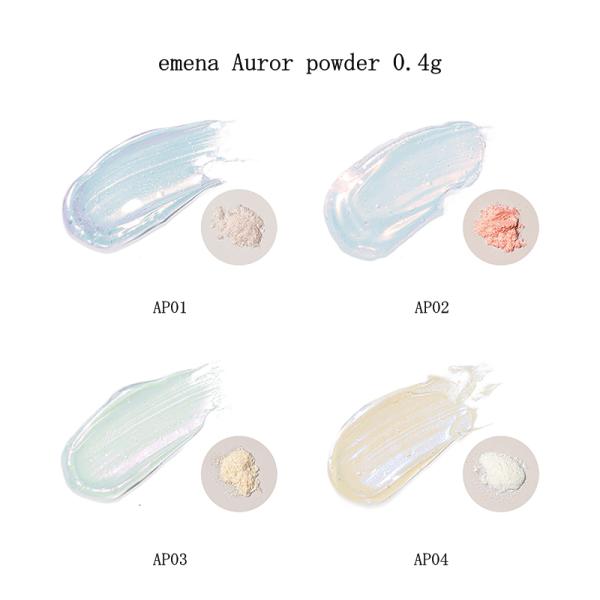 エメナ emena Auror powder 0.4g 【4種類からご選択】 AP01-AP04 オーロラパウダー オーロラネイル 透明感 透け感 偏光パウダー カラーパウダー ジェルネイル ネイルアート ネイルデザイン セルフネイル ネイ...