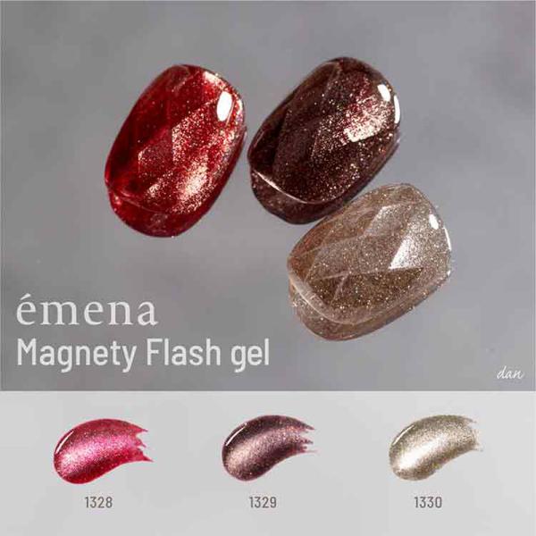 エメナ emena Magnety Flash gel 8g 【3種類からご選択】 1328 1329 1330 マグネティフラッシュジェル 磁石 うるるん キラキラ カラージェル マグジェル ソフトジェル グリッター ラメ ソークオフ マ...