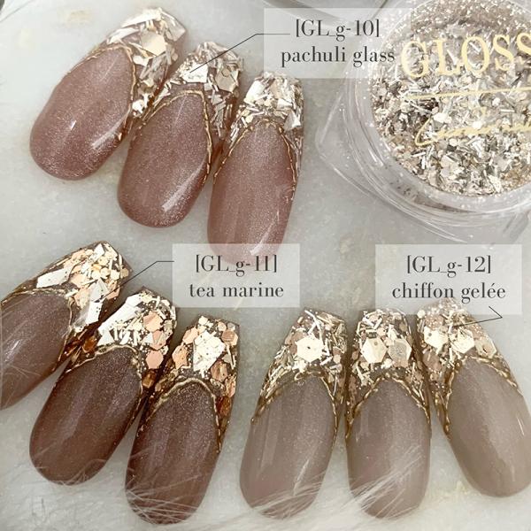 GLOSS by. Lecoeur nail. グリッター 8g 【3種類からご選択】 GL g-10 g-11 g-12 ホログラム ラメ 肌馴染み 光沢感 ゴージャス 上品 華やか ニュアンスネイル グラスフレーク キラキラ ジェルネイ...