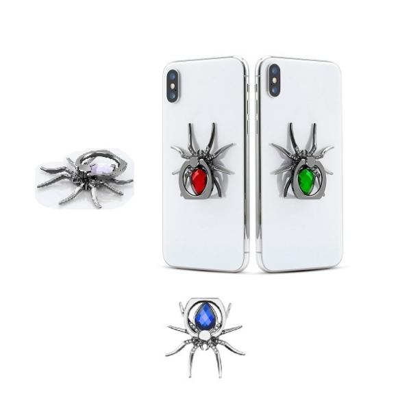 スパイダー フィンガーグリップ スマホ用 360度回転 リングホルダー スマホグリップ スマフォ用 指輪 スマホスタンド スマホホルダー 蜘蛛 タランチュラ 指リングホルダー 新品 送料無料